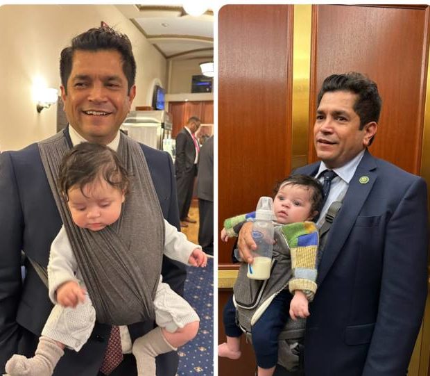 Rep. Jimmy Gomez Takes Baby to Congress to Normalize Working Dads ...